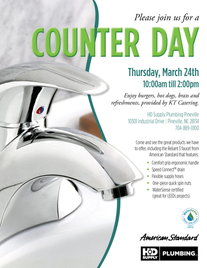 Join Us for a Counter Day, March 24th! | Hughes Supply